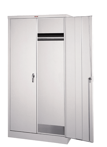 HEAVY-DUTY DOUBLE METAL WARDROBE XL (327-W) - Furniture Concepts