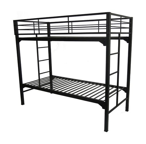 METAL BUNK BED WITH TUBE DECK FOR 30"x75" OR 80" (UNI150SQ) | 8 ...