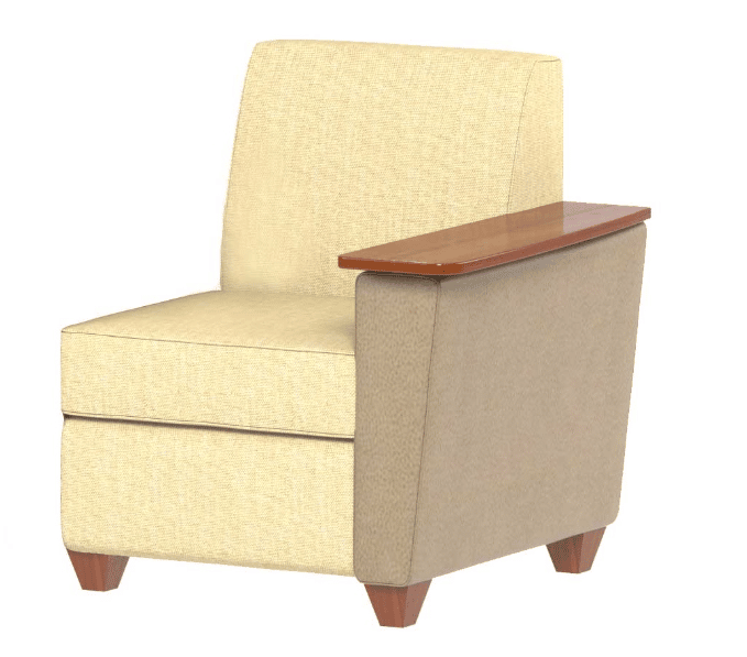 Poppy Chair with Right Tablet Arm Only (3601-RA-ETAB) - Furniture Concepts