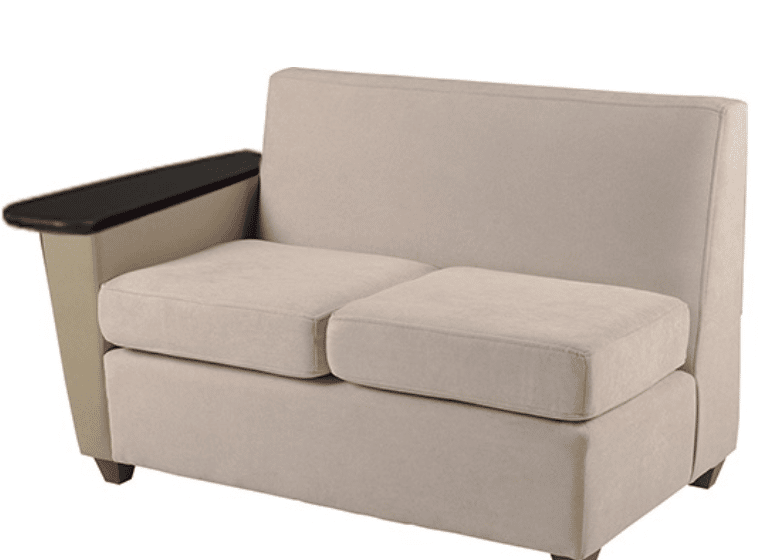 Poppy Settee with Left Tablet Arm Only (3602-LA-ETAB) - Furniture Concepts